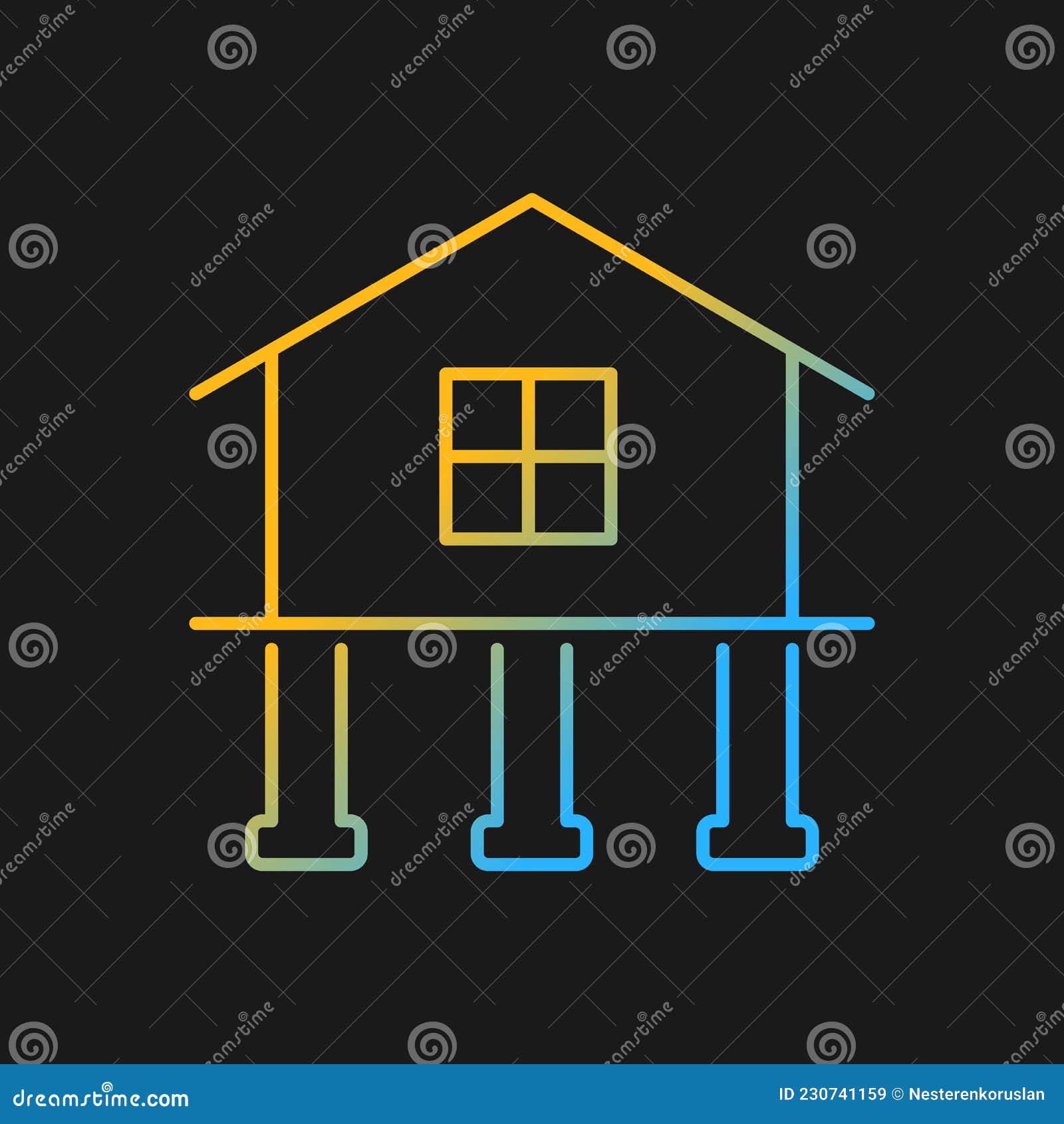 Strength and Stability Gradient Vector Icon for Dark Theme Stock Vector ...
