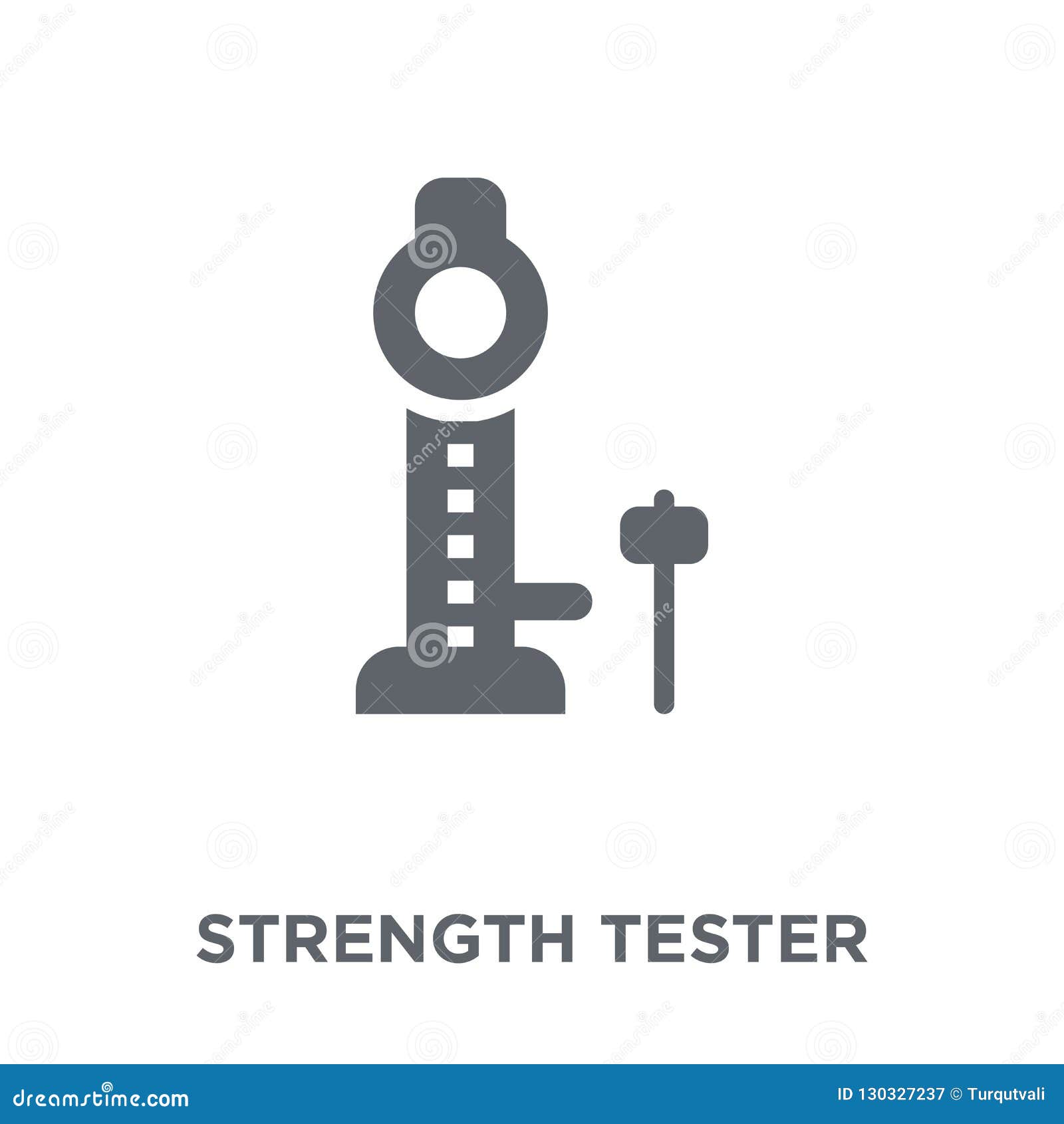 Strength Tester Icon From Circus Collection. Stock Vector ...