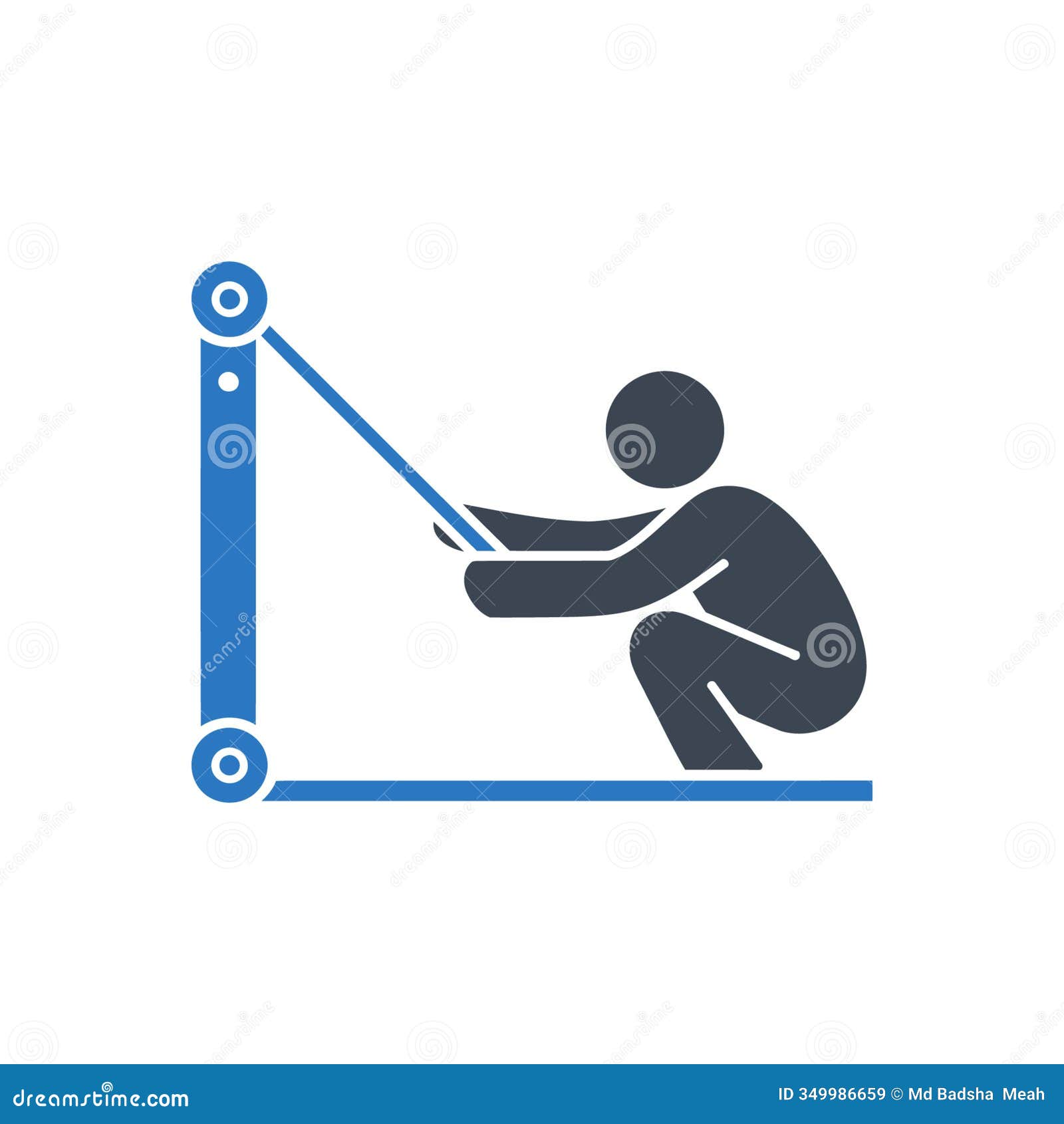 Strength Training Exercise Icon Stock Illustration - Illustration of ...