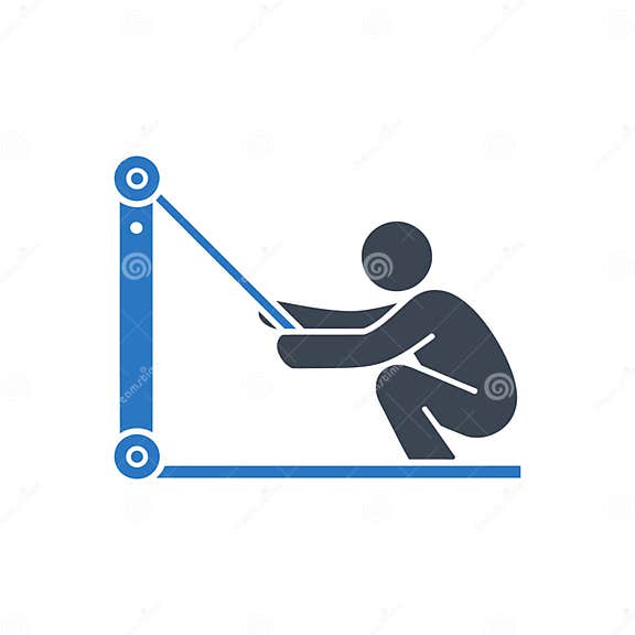 Strength Training Exercise Icon Stock Illustration - Illustration of ...