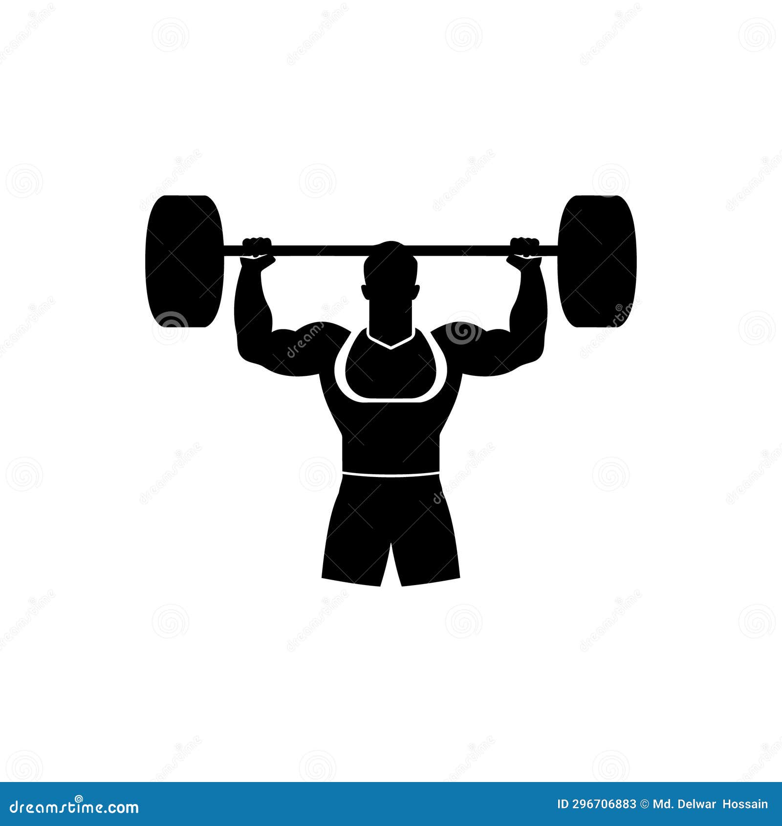 Strength Training Icon stock vector. Illustration of strength - 296706883