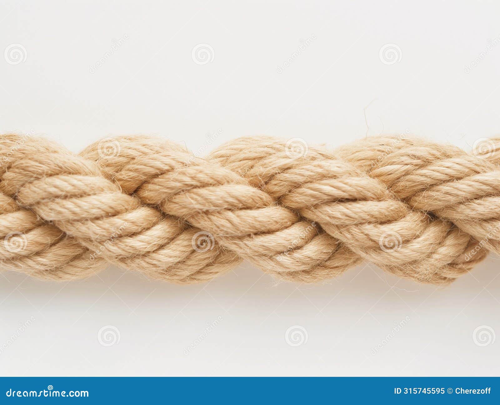 Strength and Unity Concept with Tied Rope Knot Stock Image - Image of ...