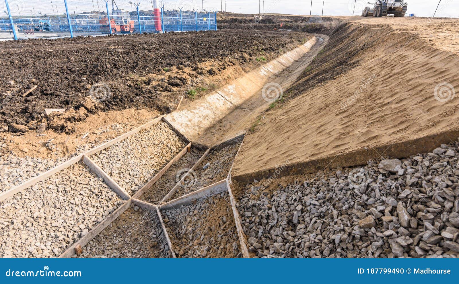 Strengthening the Slope and Constructing a Drainage Ditch Along the ...