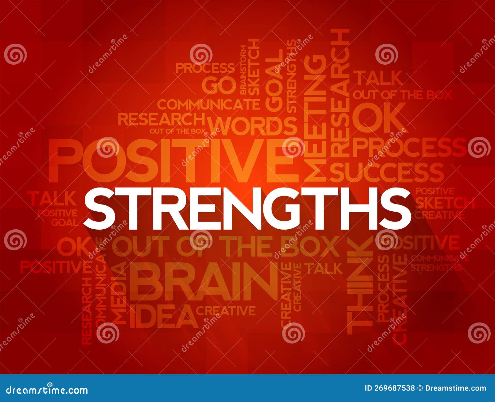 STRENGTHS Word Cloud Collage, Business Concept Background Stock ...