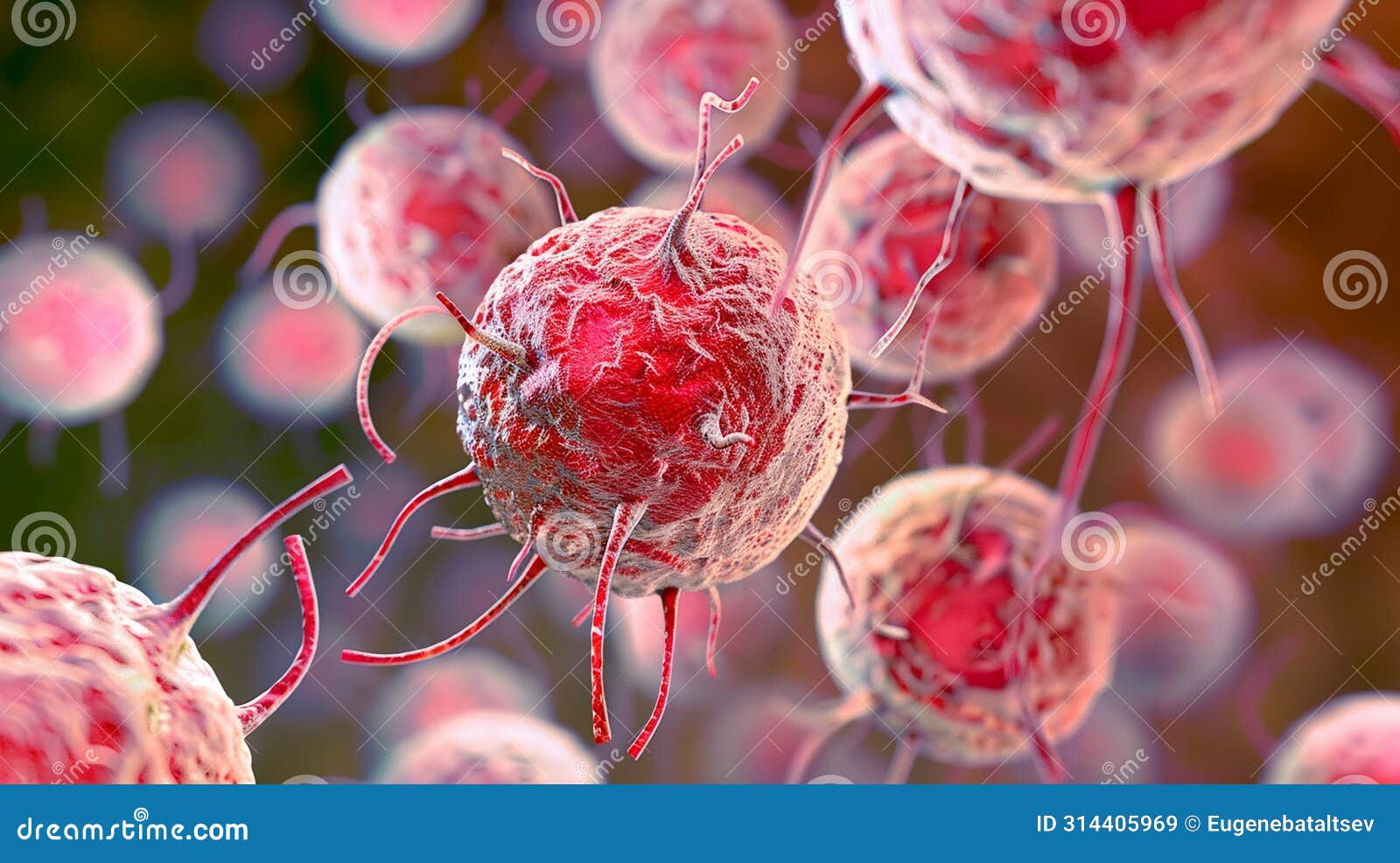 Streptococcal Infection Visualized in High Detail, Depicting Bacteria ...