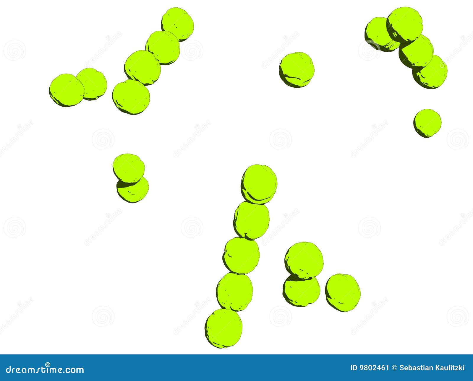 Streptococcus stock vector. Illustration of infection - 9802461