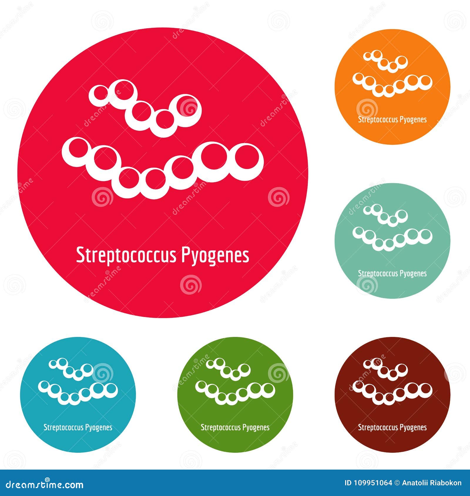 Streptococcus Pyogenes Image Cartoon Vector | CartoonDealer.com #136616415