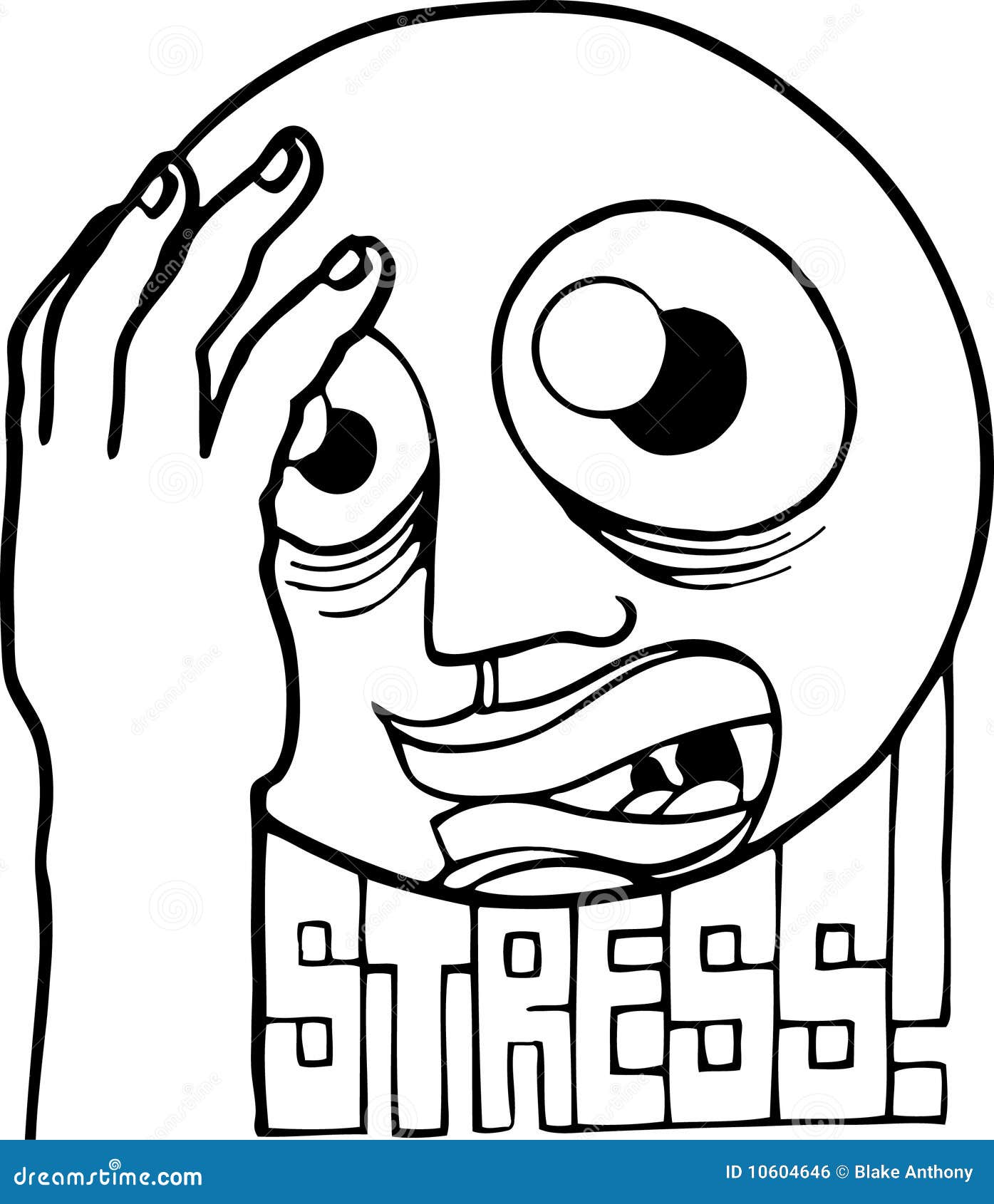 Stress stock vector. Illustration of aggravated, frustrate - 10604646