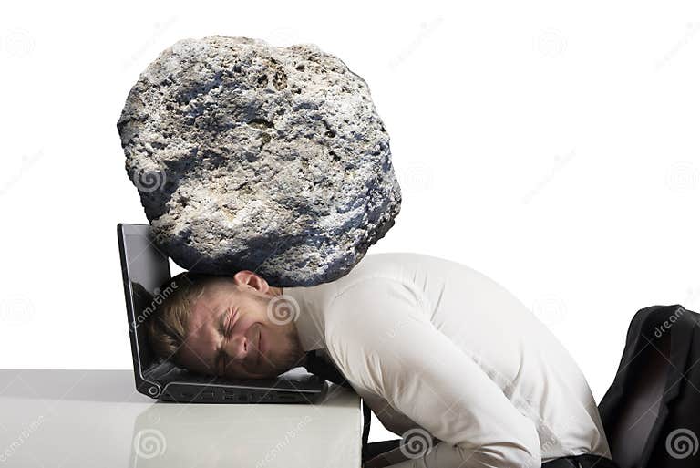 Stress stock image. Image of desk, computer, crisis, depressed - 29528605