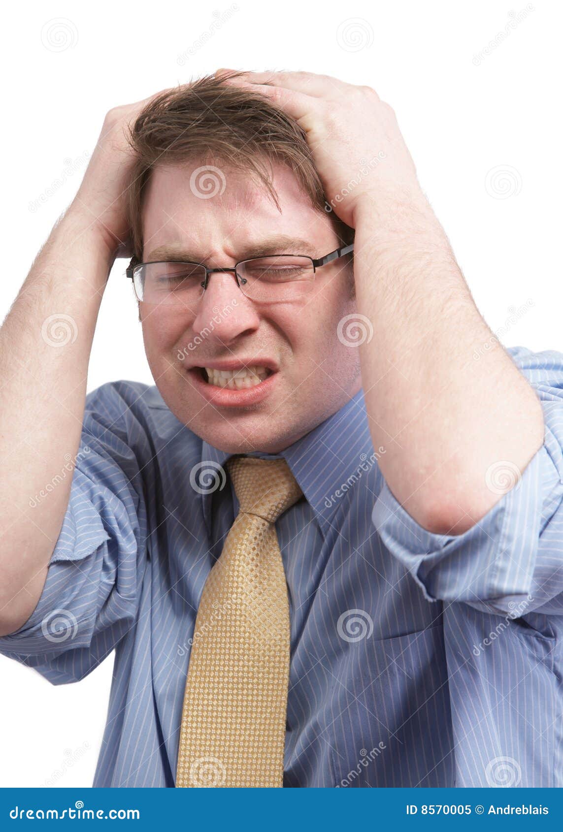 Stress stock image. Image of pain, hand, expression, corporate - 8570005