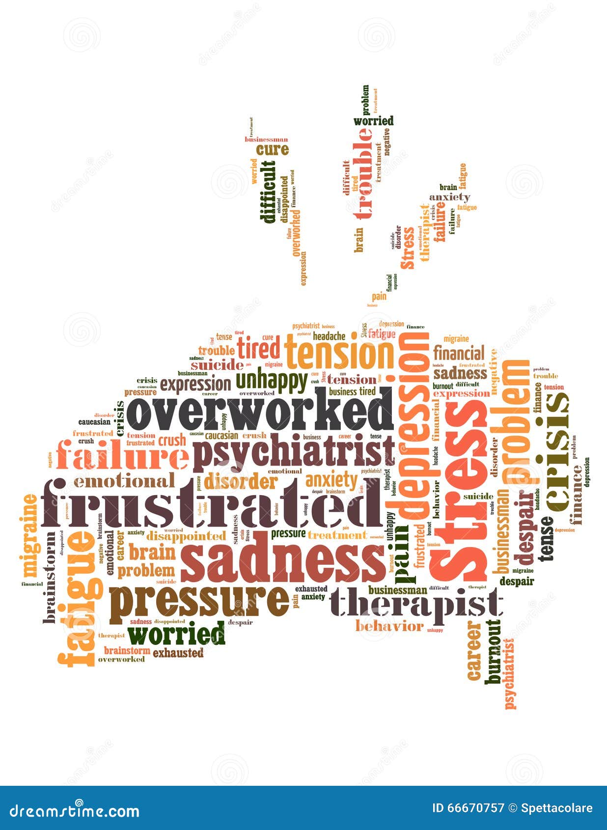 Overworked Brain Boils With Fatigue And Discontent. The Brain Releases ...