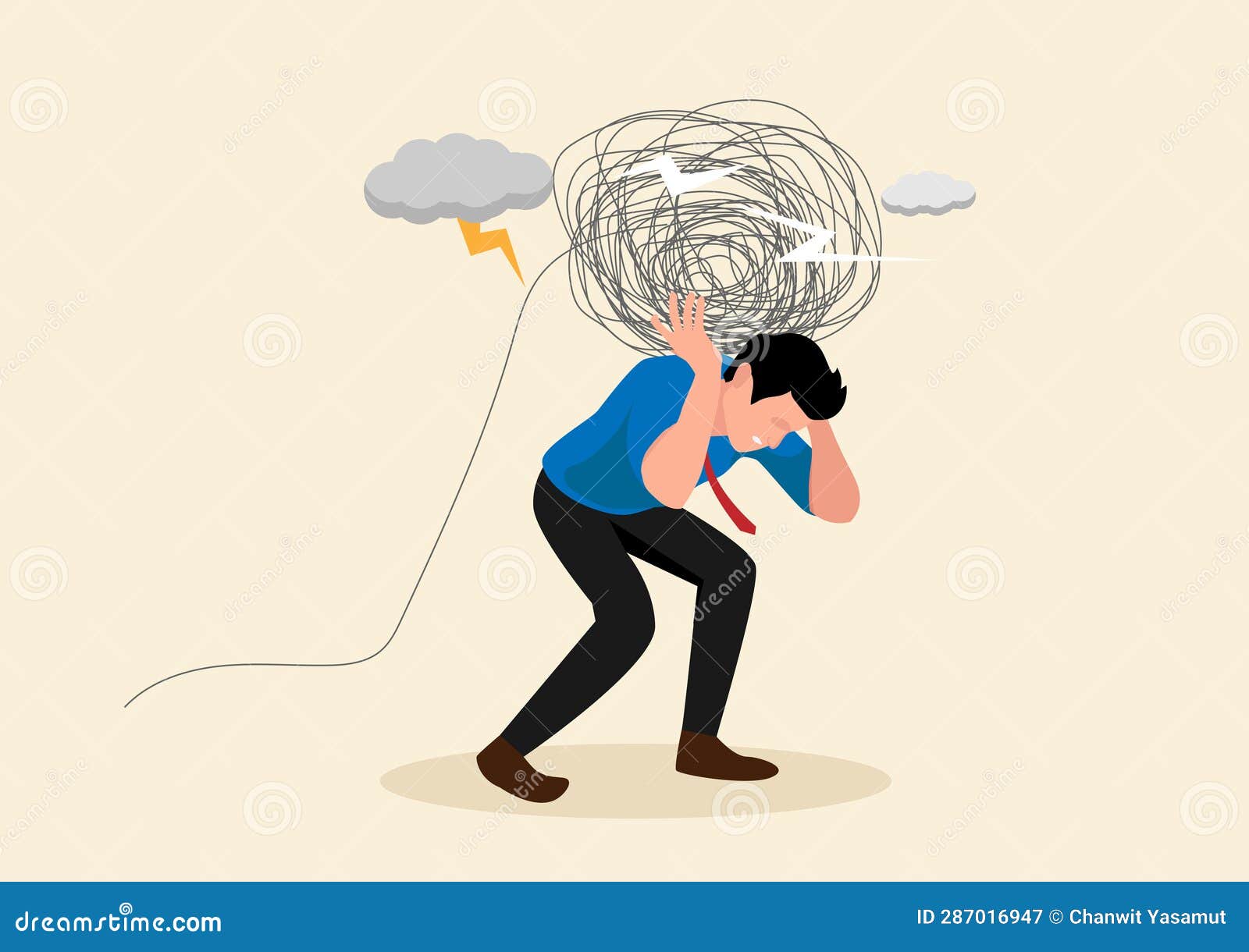 Stress Burden, Anxiety from Work Difficulty and Overload, Problem in ...