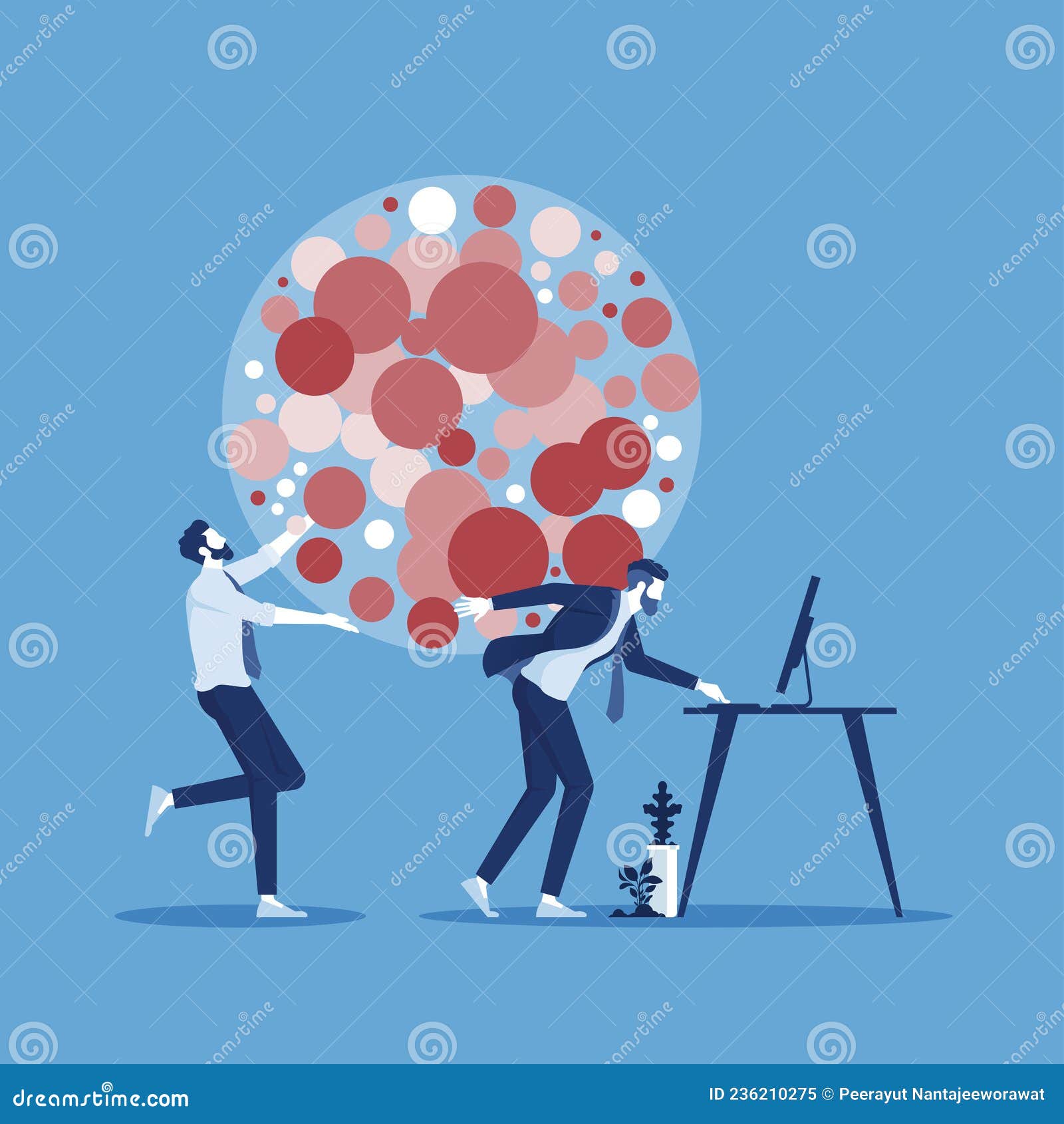 Difficulty Concept. Character Dealing With Obstacles And Challenges ...