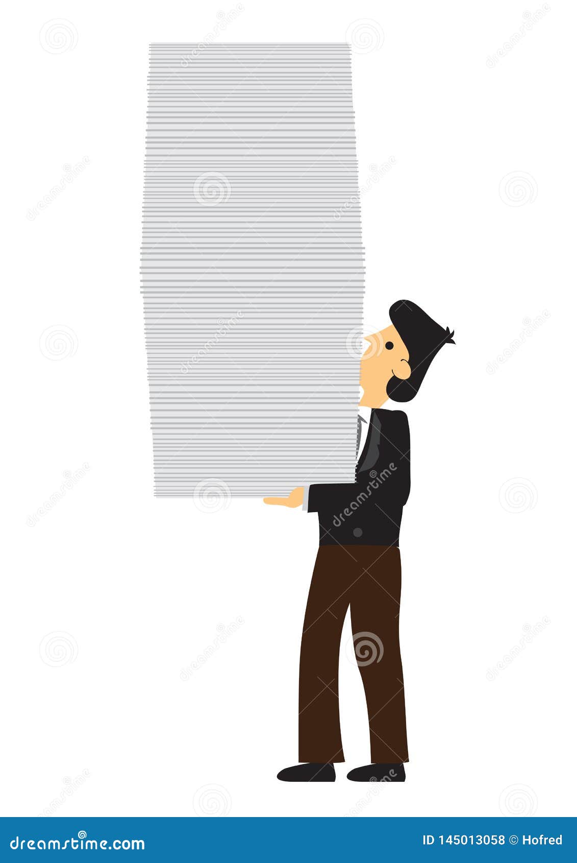 Overwork, Office Routine Flat Vector Illustration. Depressed Corporate ... Overwork, Office Routine Flat Vector Illustration. Depressed Corporate ...