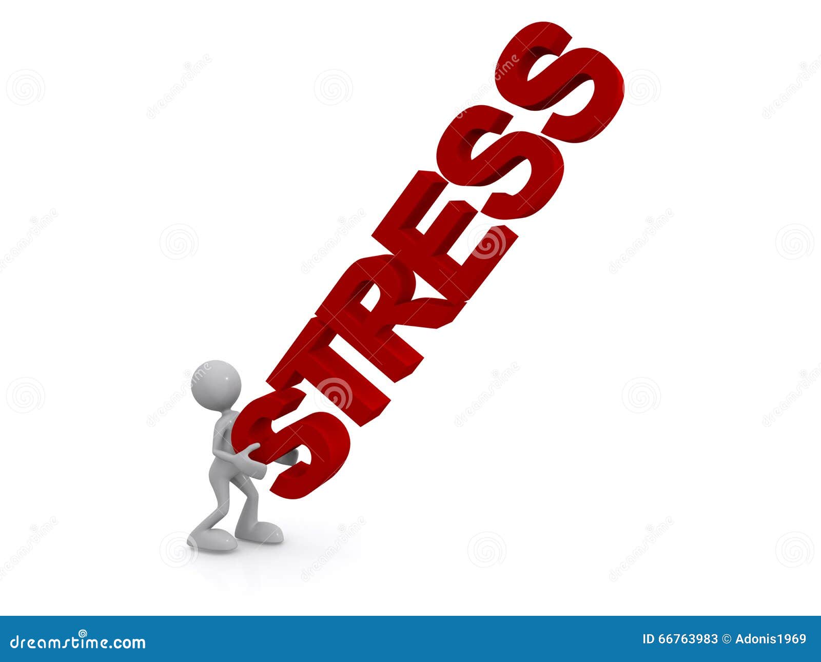 3d Man Straining To Lift A Heavy Mallet Royalty-Free Cartoon ...