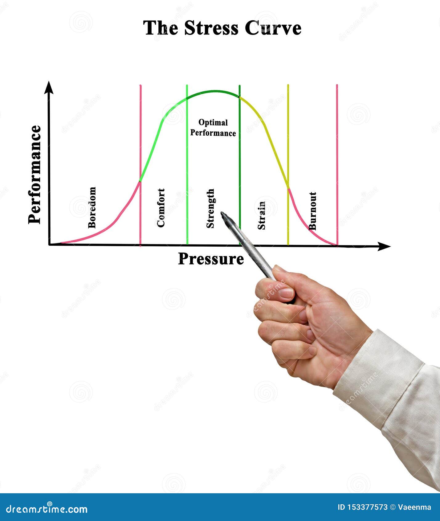 Stress Curve: Performance and Pressure Stock Image - Image of burnout ...