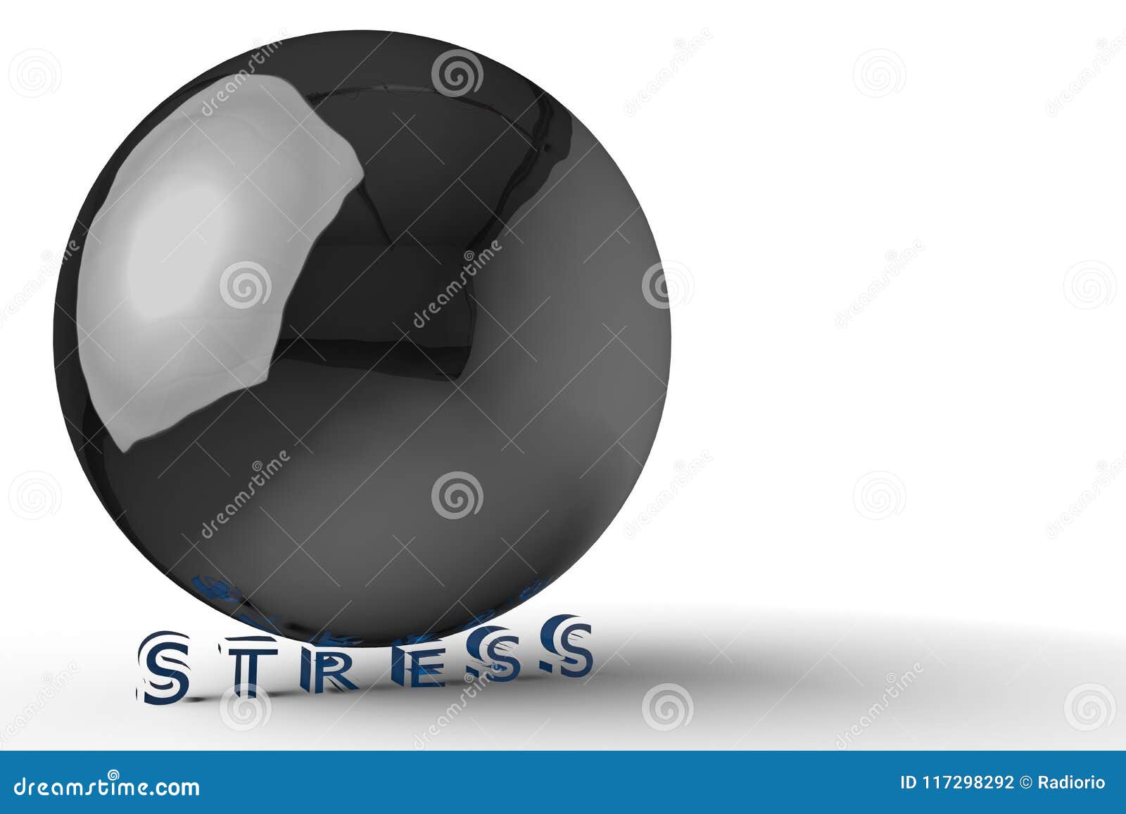 Stress stock illustration. Illustration of heavy, sphere - 117298292