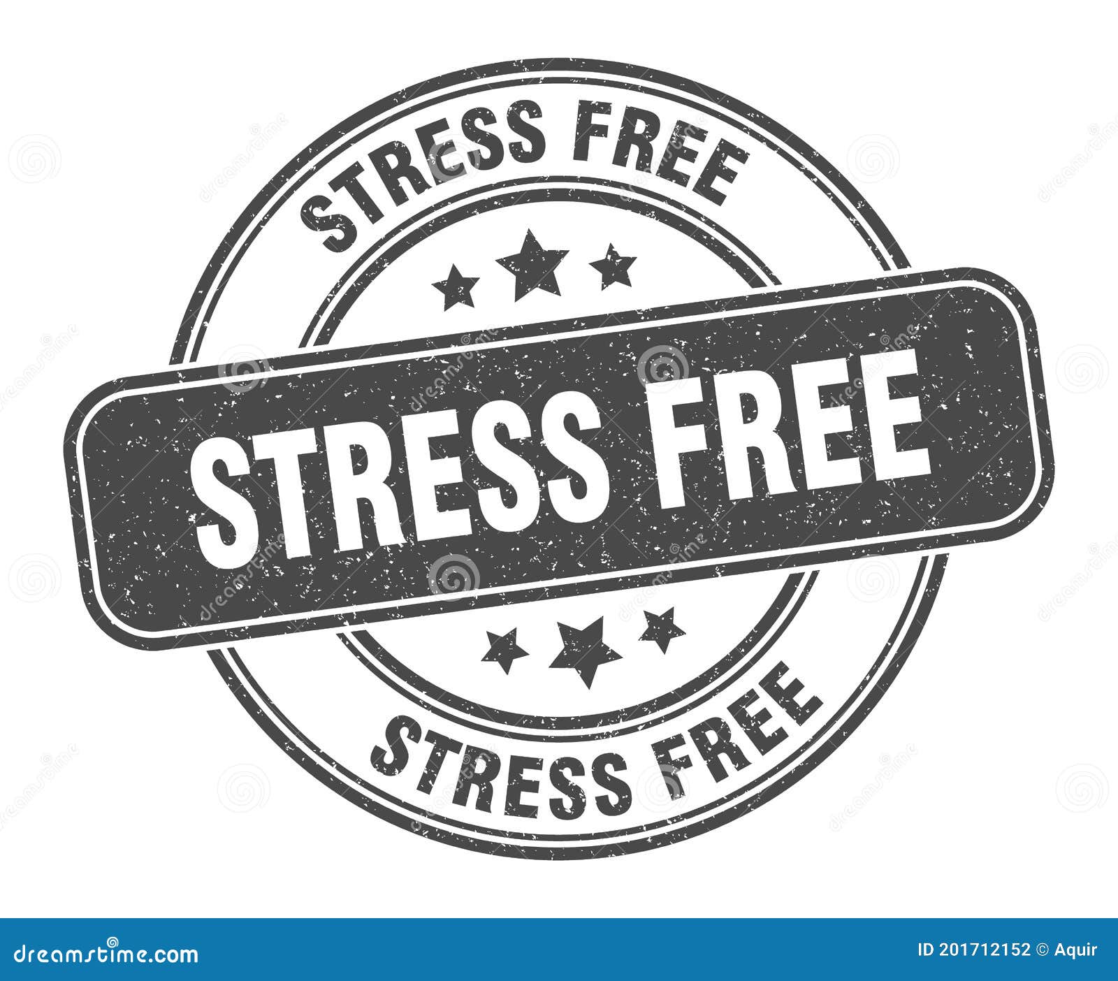 Stress Free Stamp. Stress Free Label. Round Grunge Sign Stock Vector ...