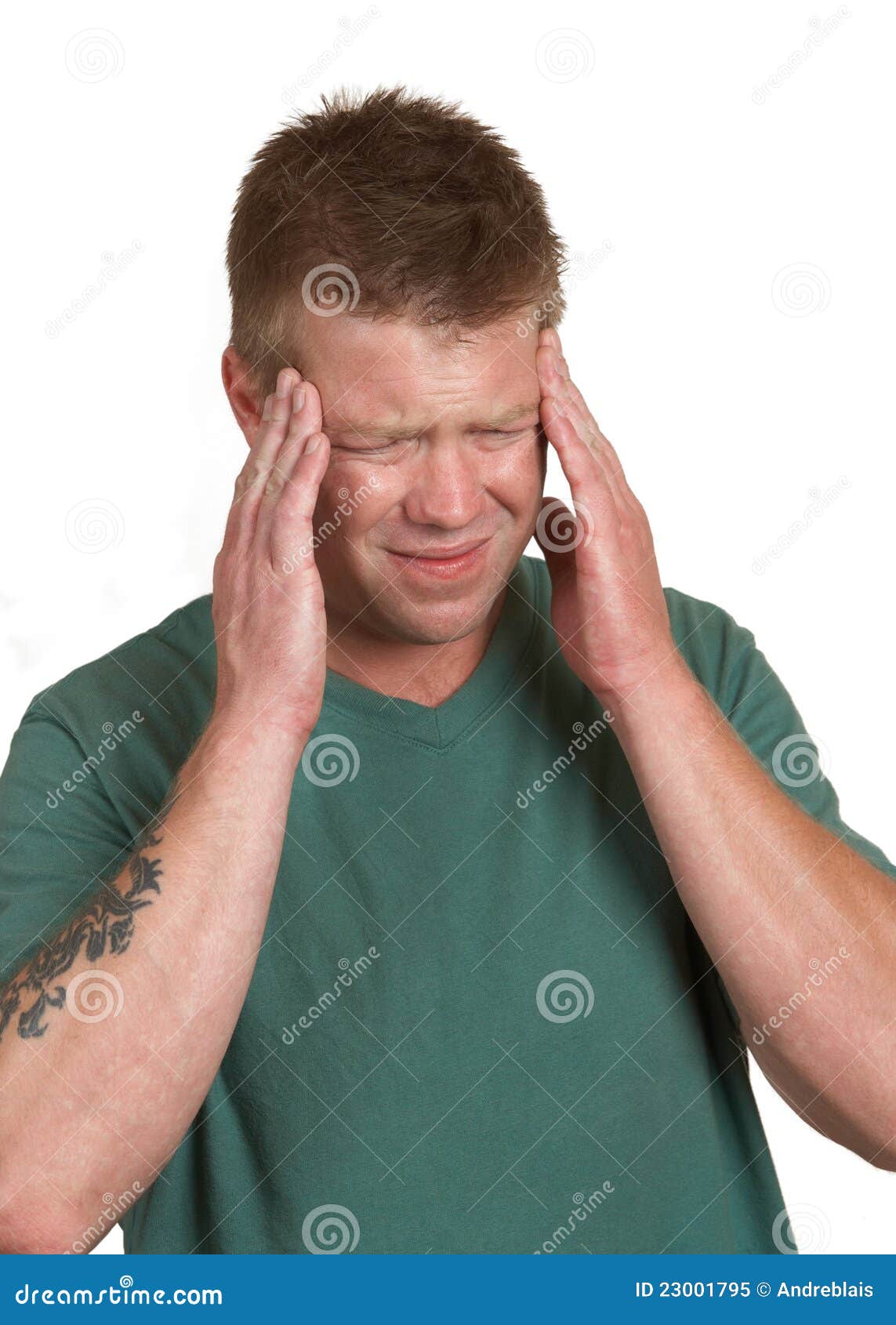 Stress headache stock image. Image of frustrated, blonde - 23001795