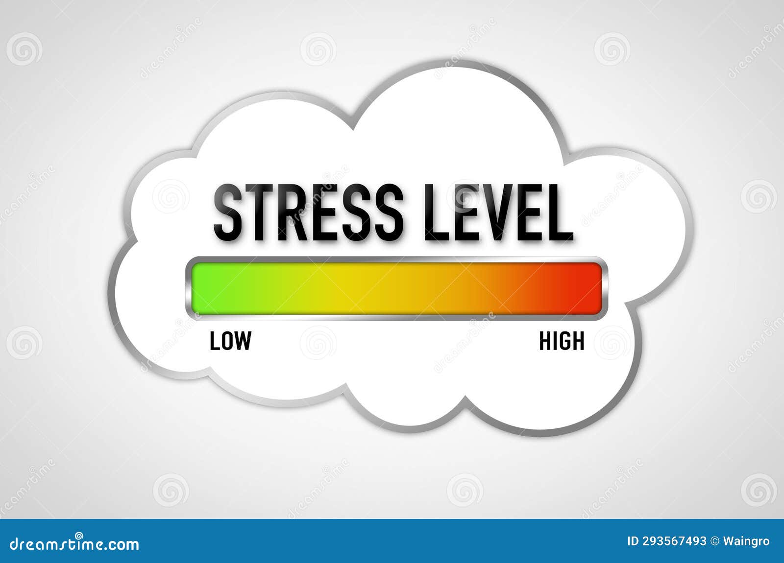 Stress Level Meter Vector Gauge | CartoonDealer.com #273595481