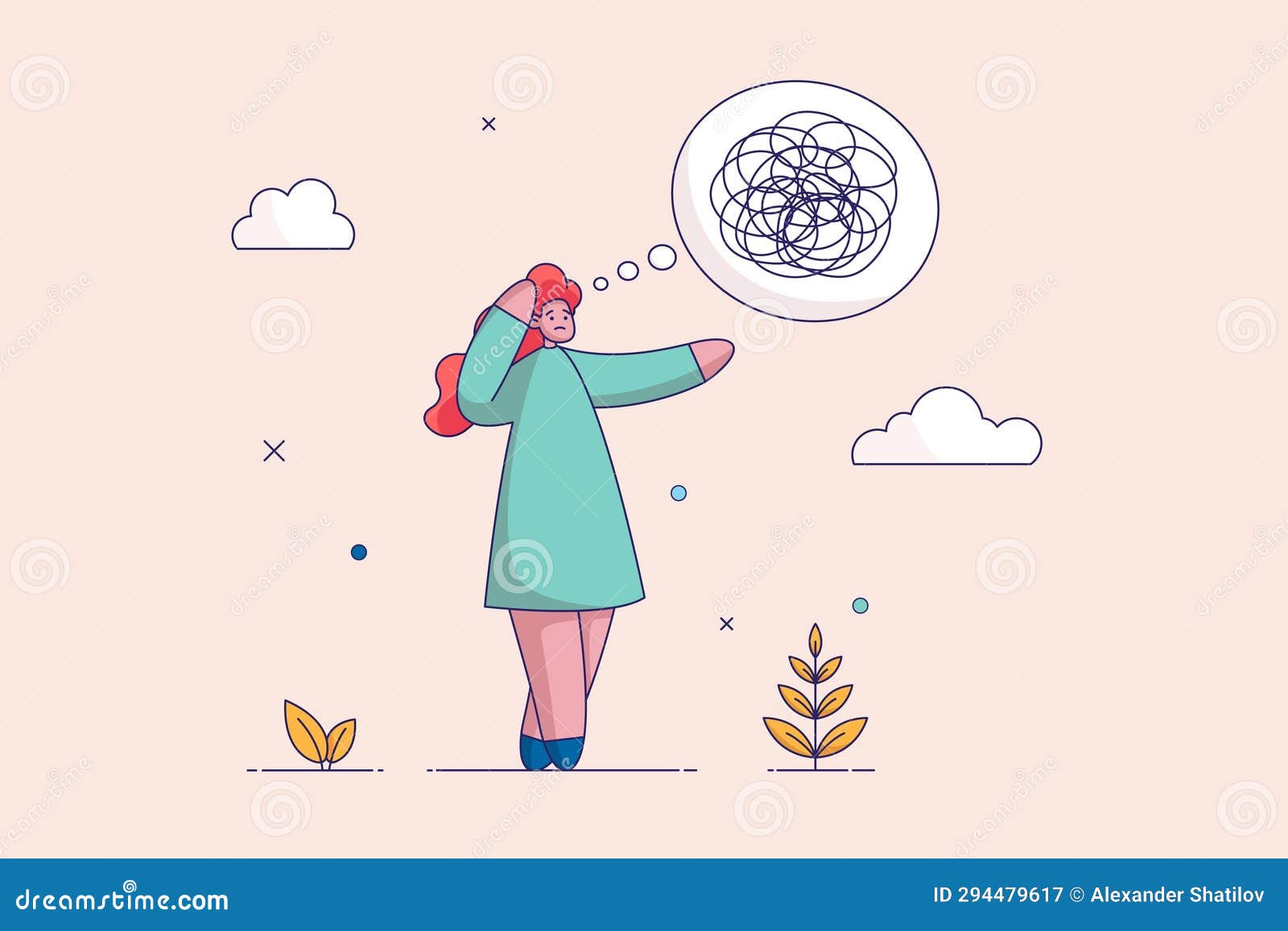 Stress Management Concept. Emotion during Problem Solving or ...