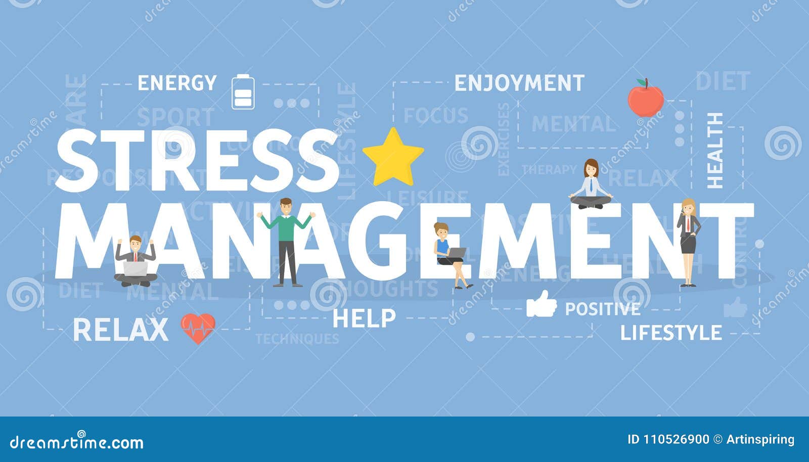 Stress Management Infographic Royalty-Free Stock Photography ...