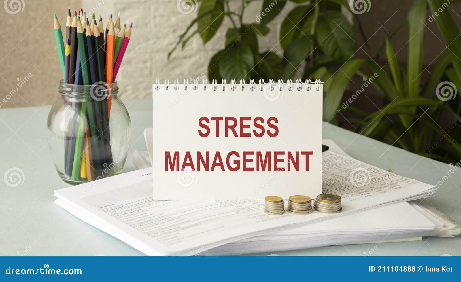 Stress Management Statement on Paper Note Pad. Stock Photo - Image of ...