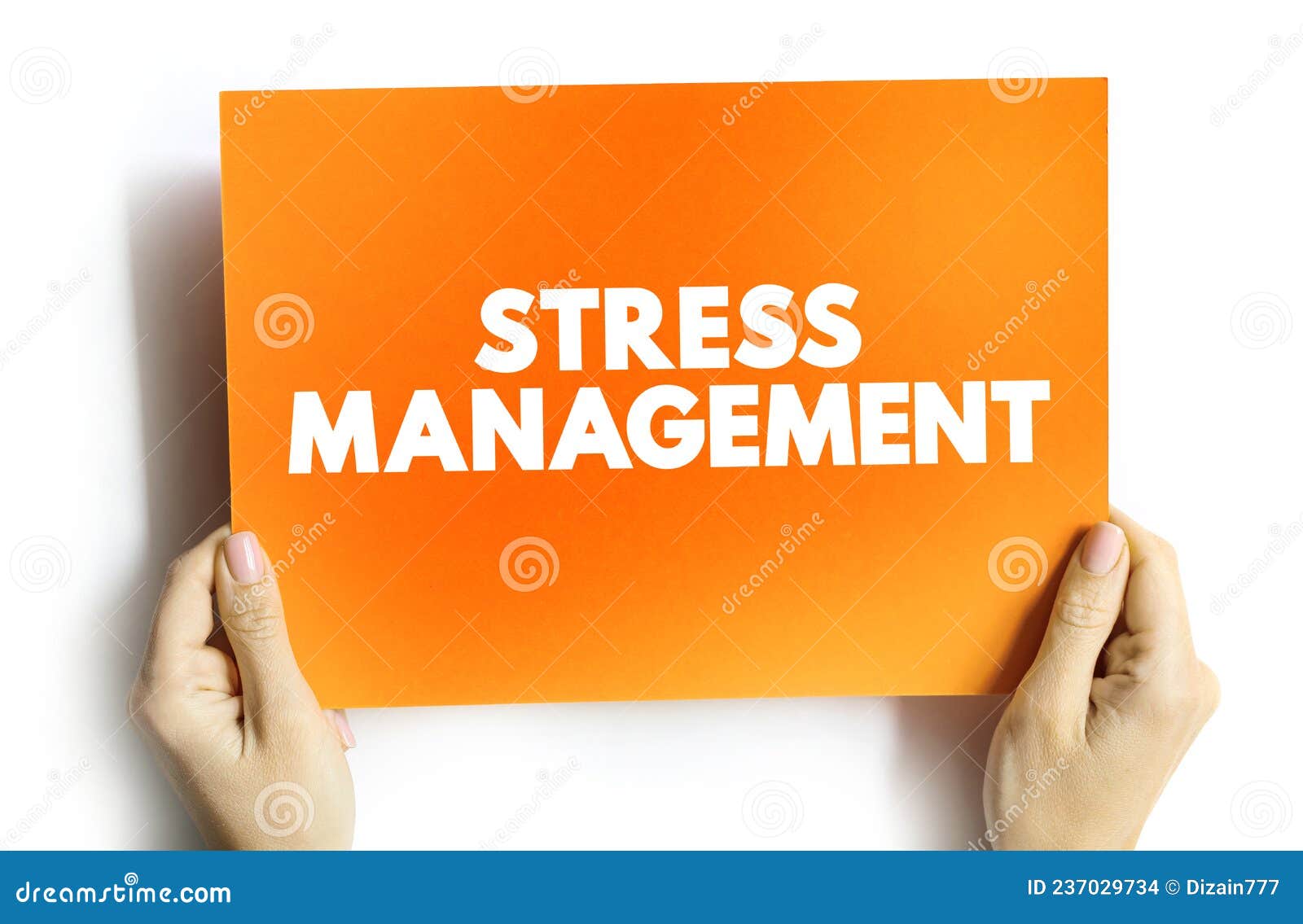 Stress Management Text Quote on Card, Concept Background Stock ...