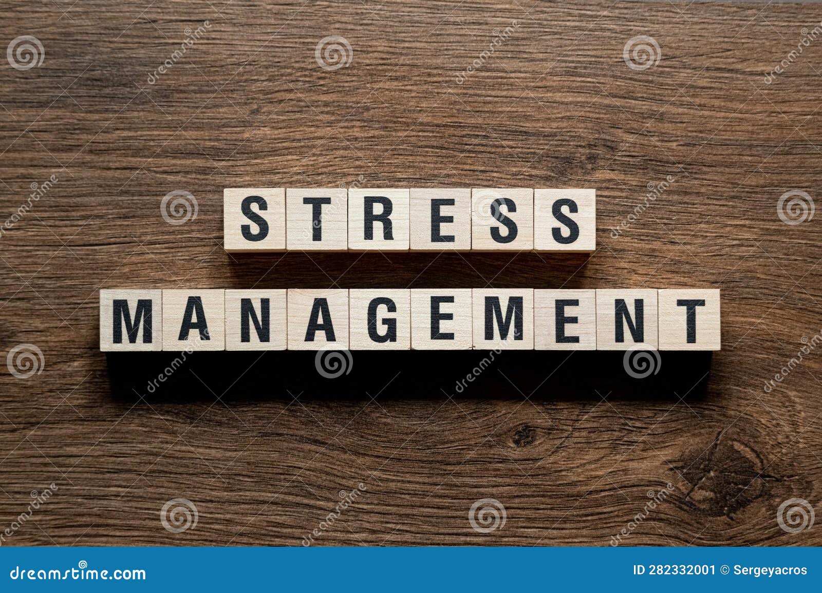Stress Management - Word Concept on Building Blocks, Text Stock Image ...