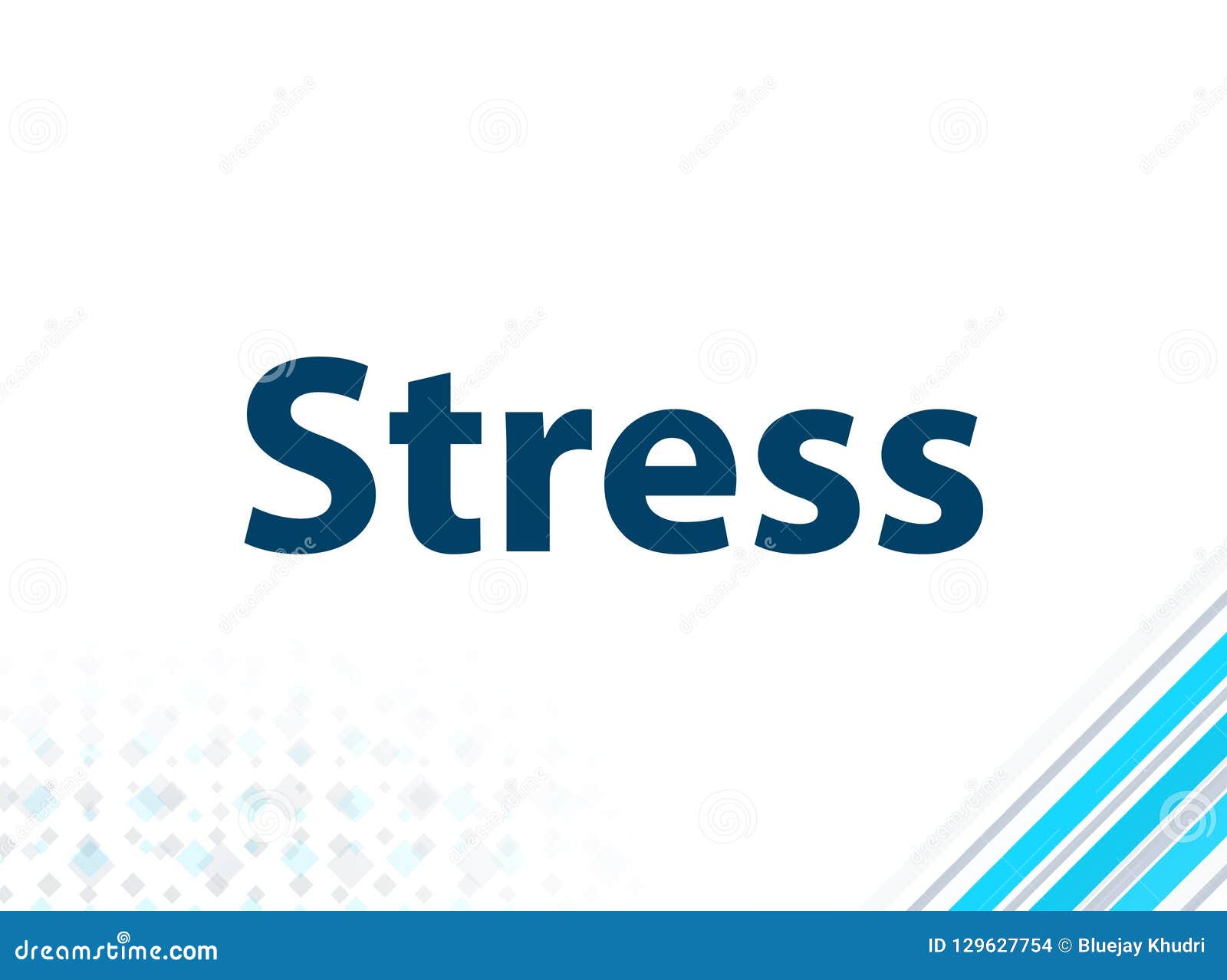 Stress Modern Flat Design Blue Abstract Background Stock Illustration ...