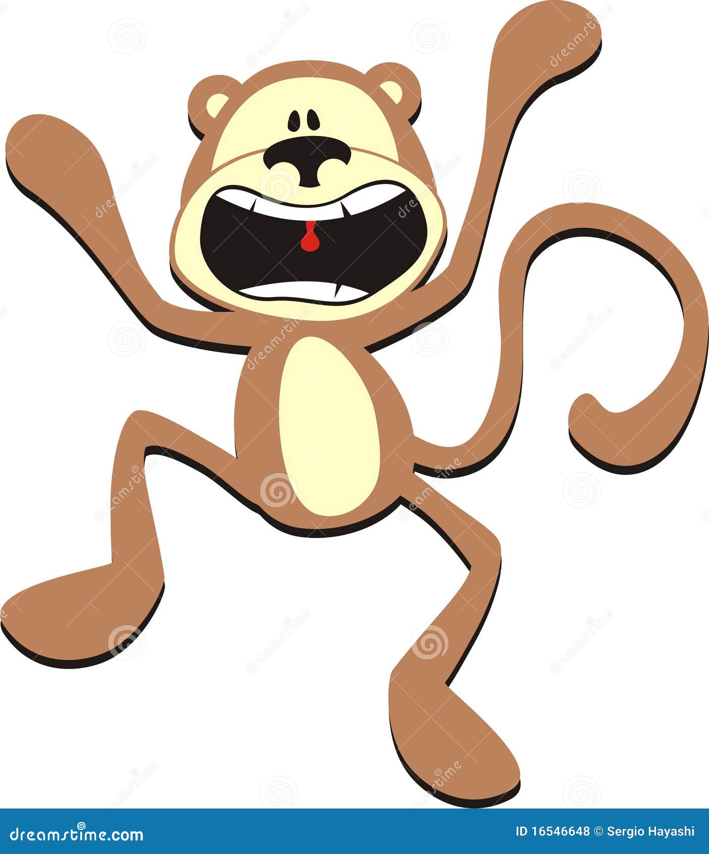 Chimpanzee With A Scared Expression And Open Mouth Stock Photography ...