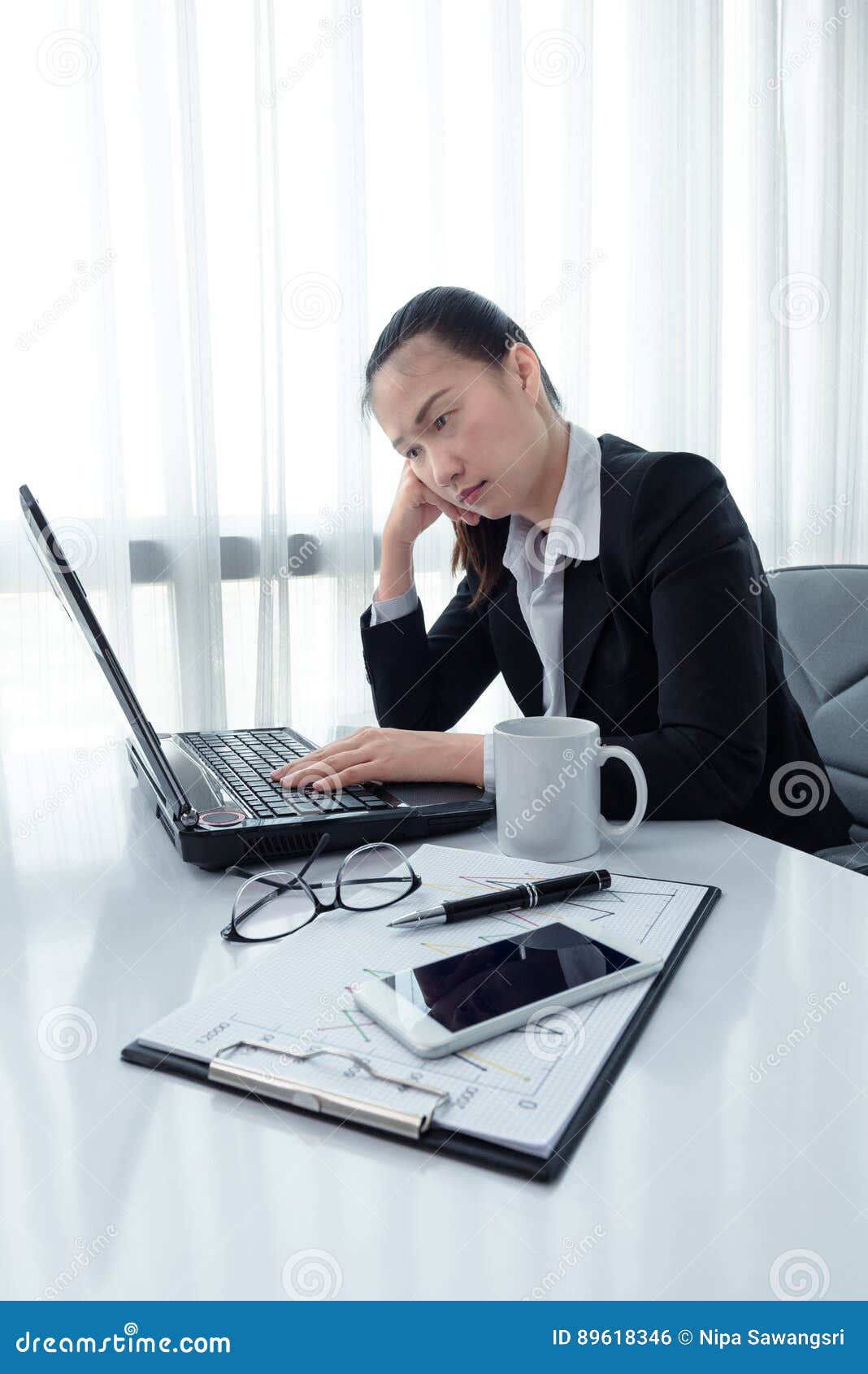 Stress in the office stock photo. Image of desperation - 89618346