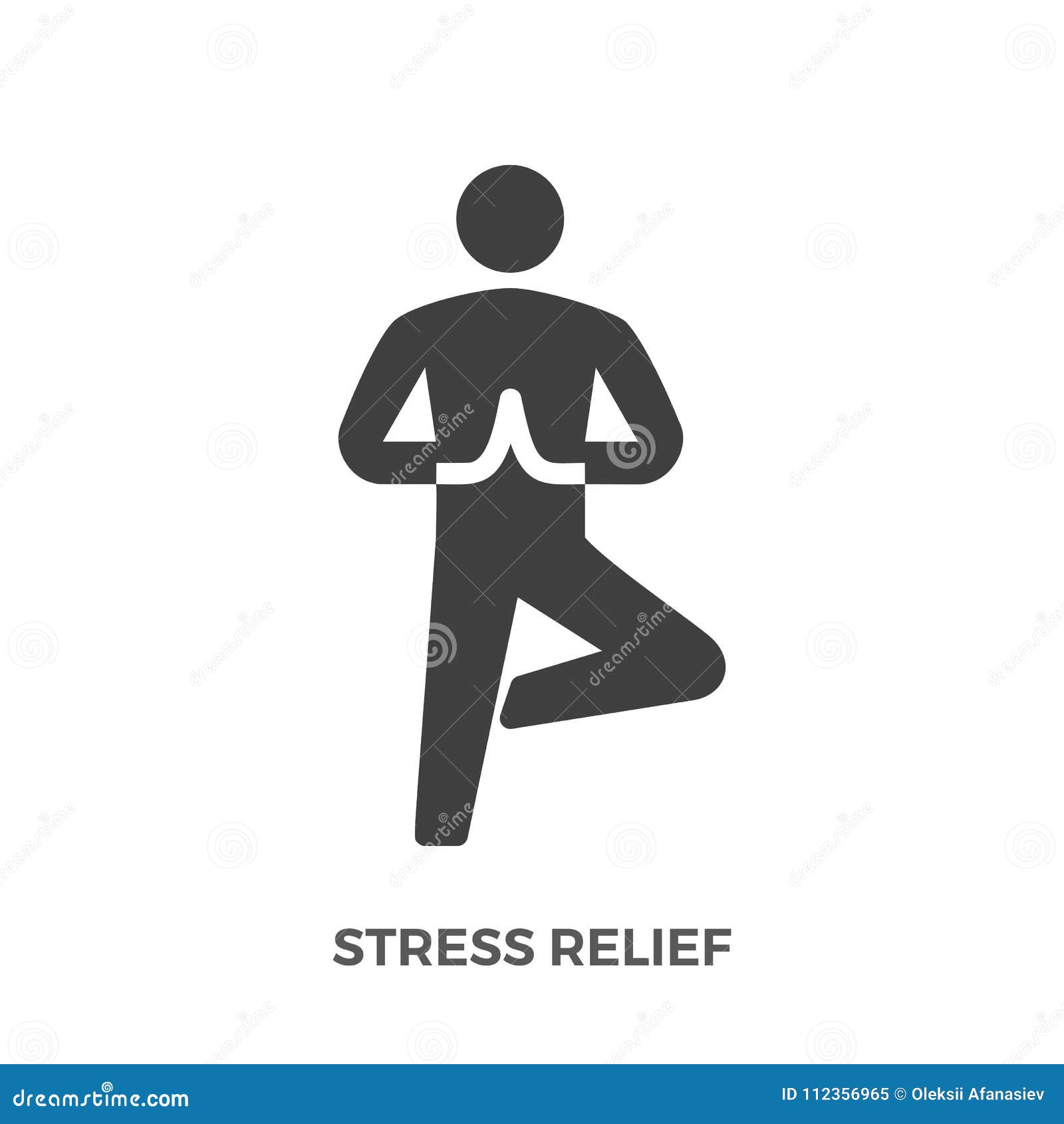 Stress Relief Glyph Vector Icon. Stock Vector - Illustration of element ...