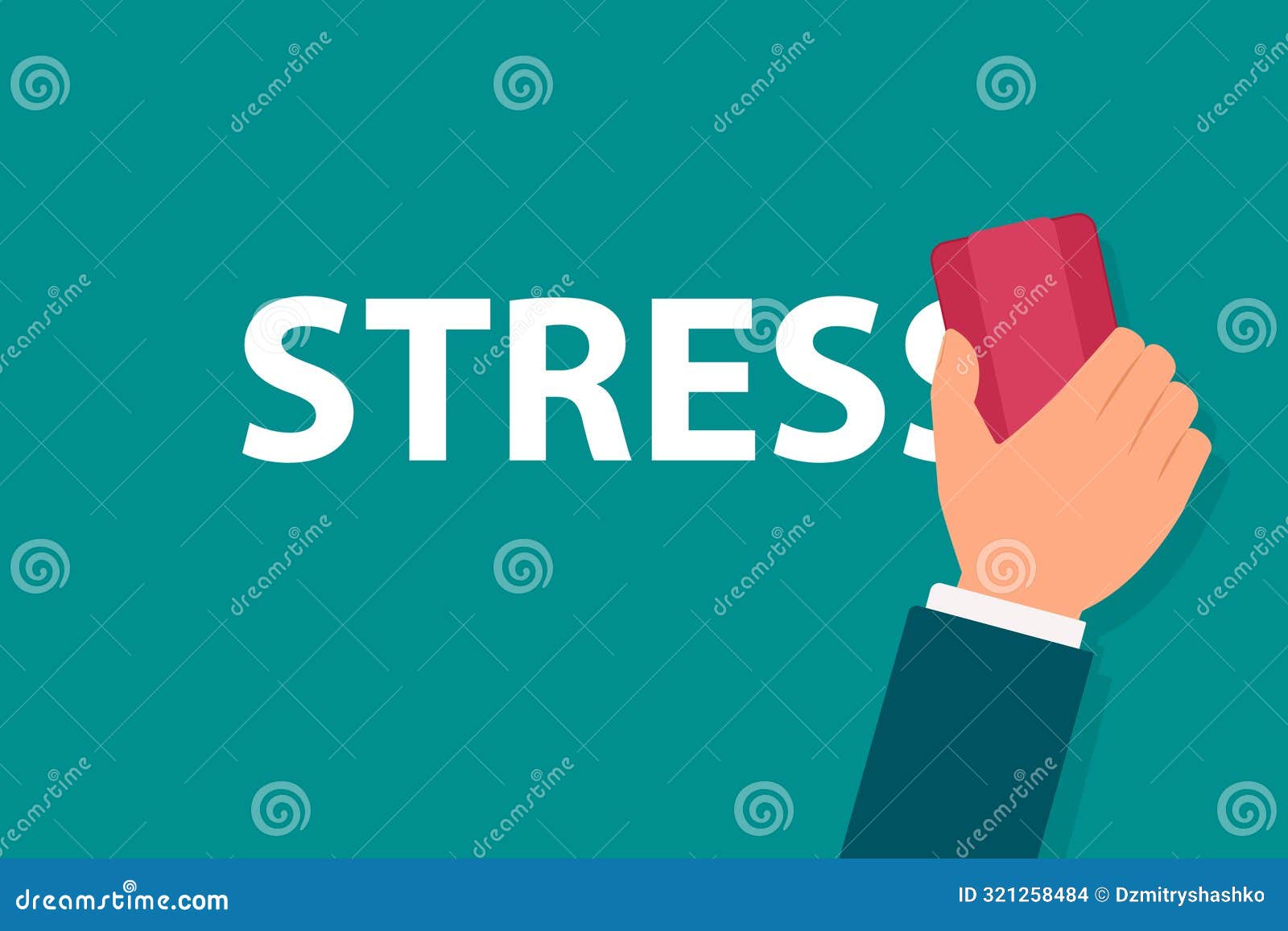 Stress relief poster. stock vector. Illustration of poster - 321258484