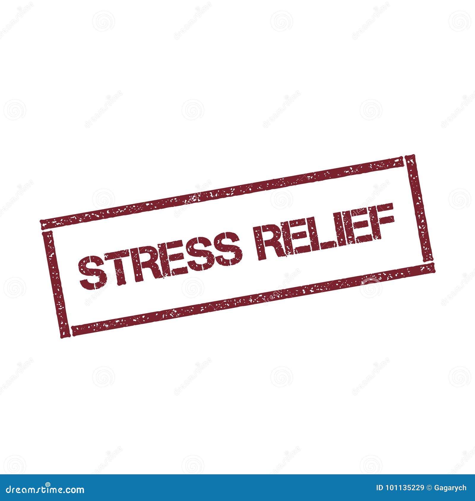 Stress Relief Rectangular Stamp. Stock Vector - Illustration of relief ...