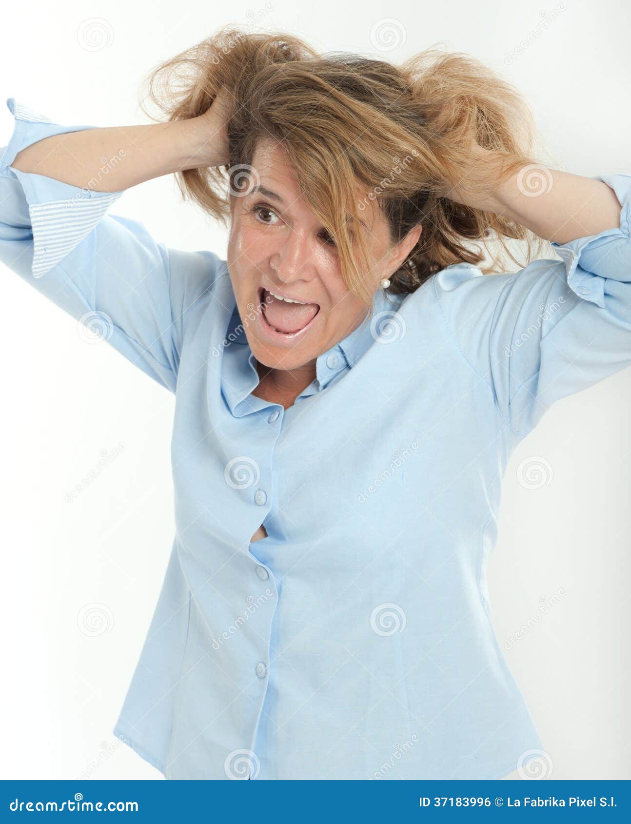 Stress stock photo. Image of lady, mature, nervous, stress - 37183996