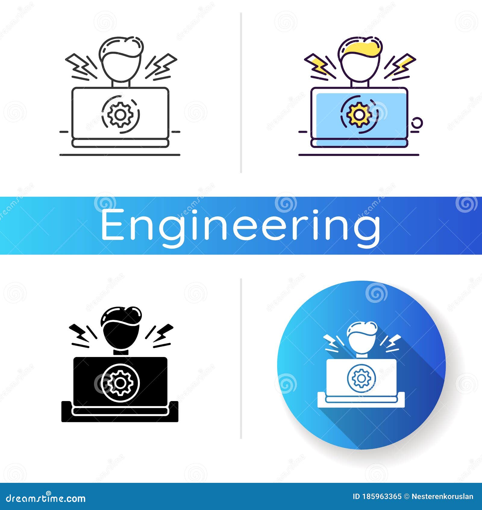 Stress testing icon stock vector. Illustration of project - 185963365