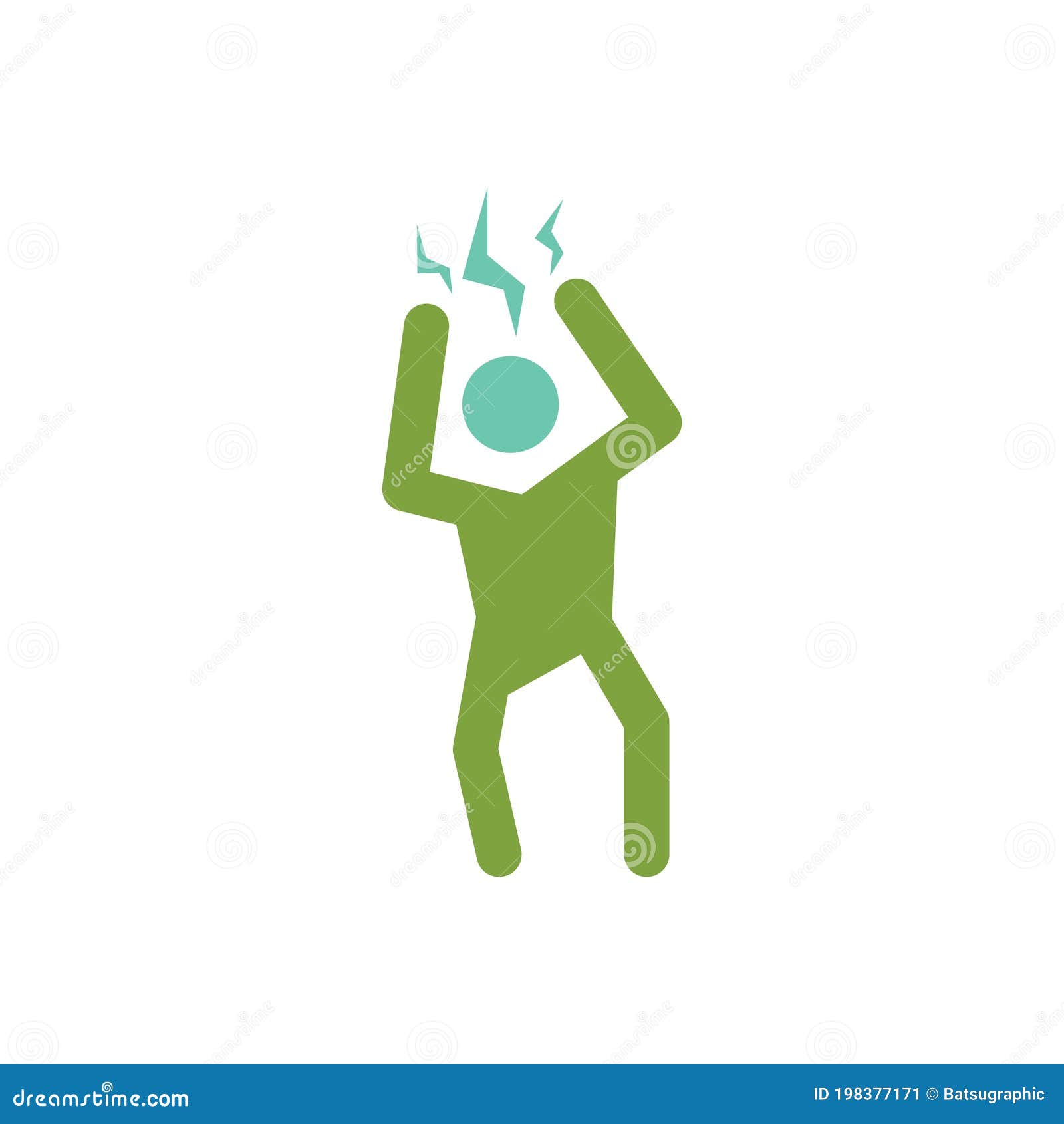 Stress Vector Icon Design Template Stock Vector - Illustration of ...