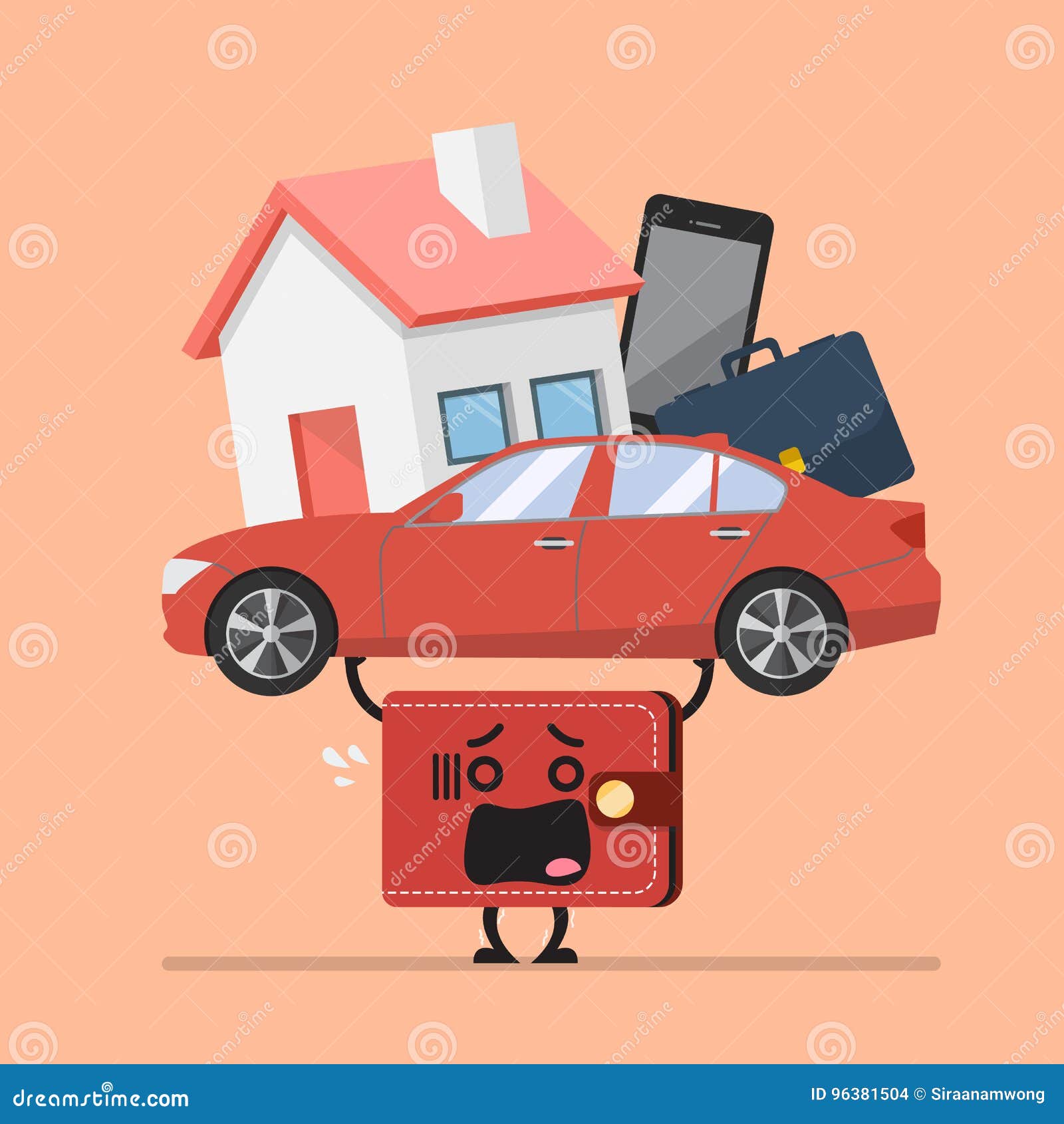 Stress Burden, Anxiety From Work Difficulty And Overload, Problem In ...