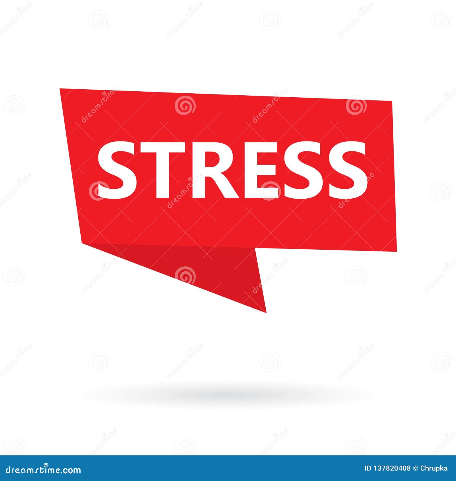 Stress Word on a Speach Bubble Stock Vector - Illustration of suffer ...