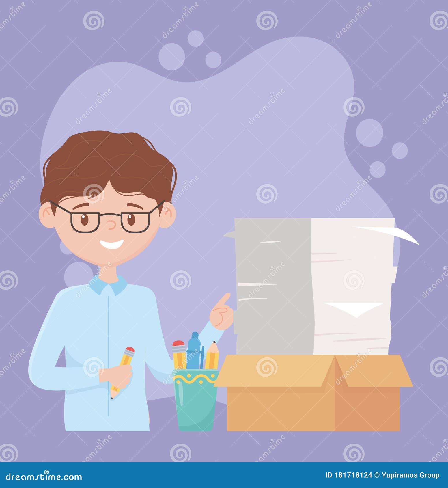 Documents Stack Outline Icon Cartoon Vector | CartoonDealer.com #123112223