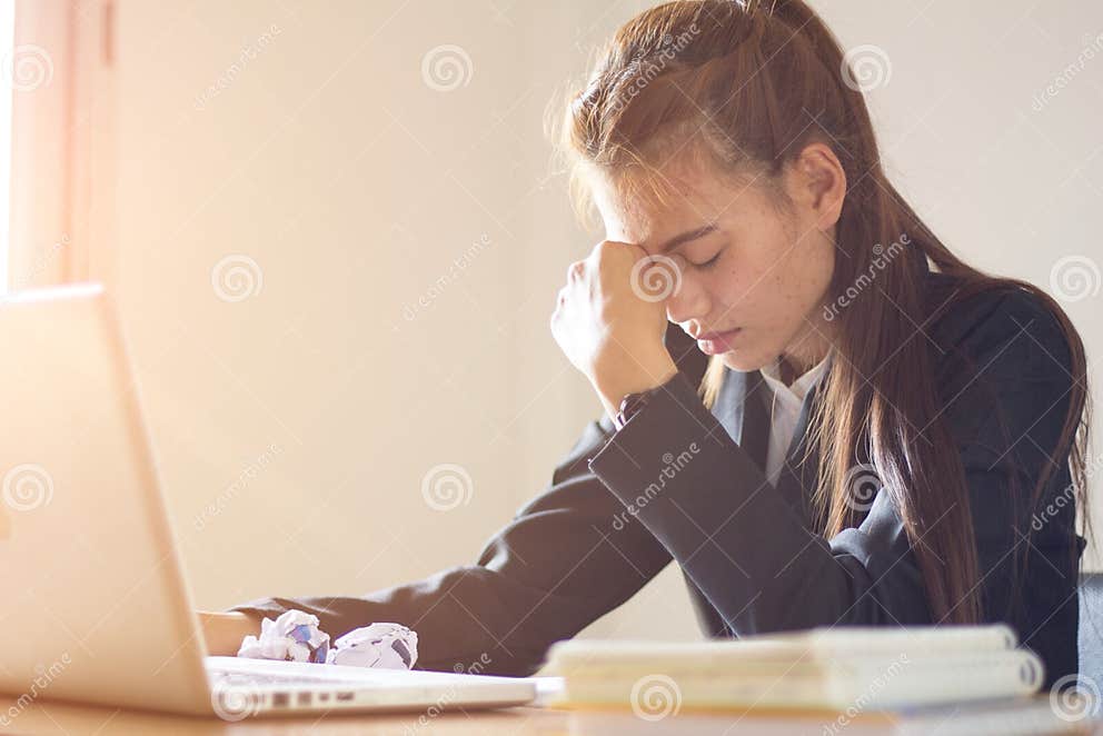 Stress at Work, Failure To Work, Business Failure. Stock Photo - Image ...