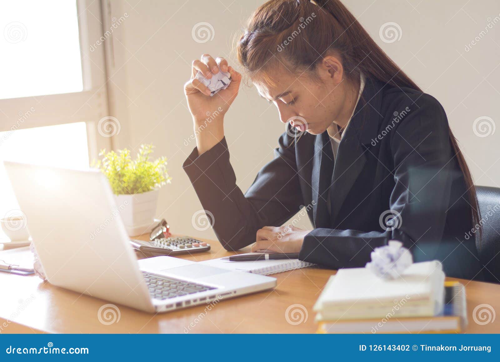 Stress at Work, Failure To Work, Business Failure. Stock Photo - Image ...