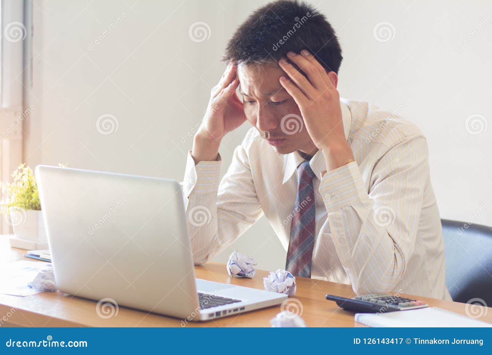 Stress at Work, Failure To Work, Business Failure. Stock Image - Image ...
