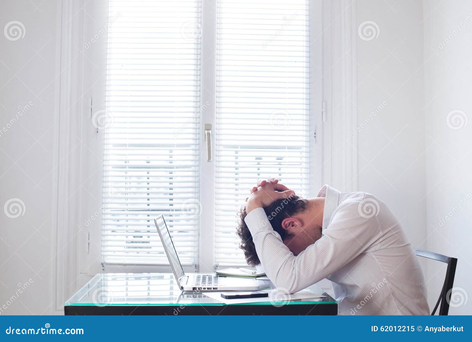 Stress at work stock image. Image of interior, office - 62012215