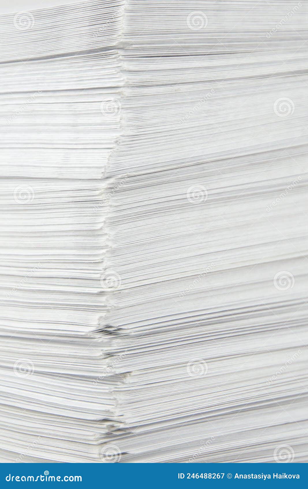 Stress at Work: a Huge Stack of Envelopes with Work Mail on the Table ...