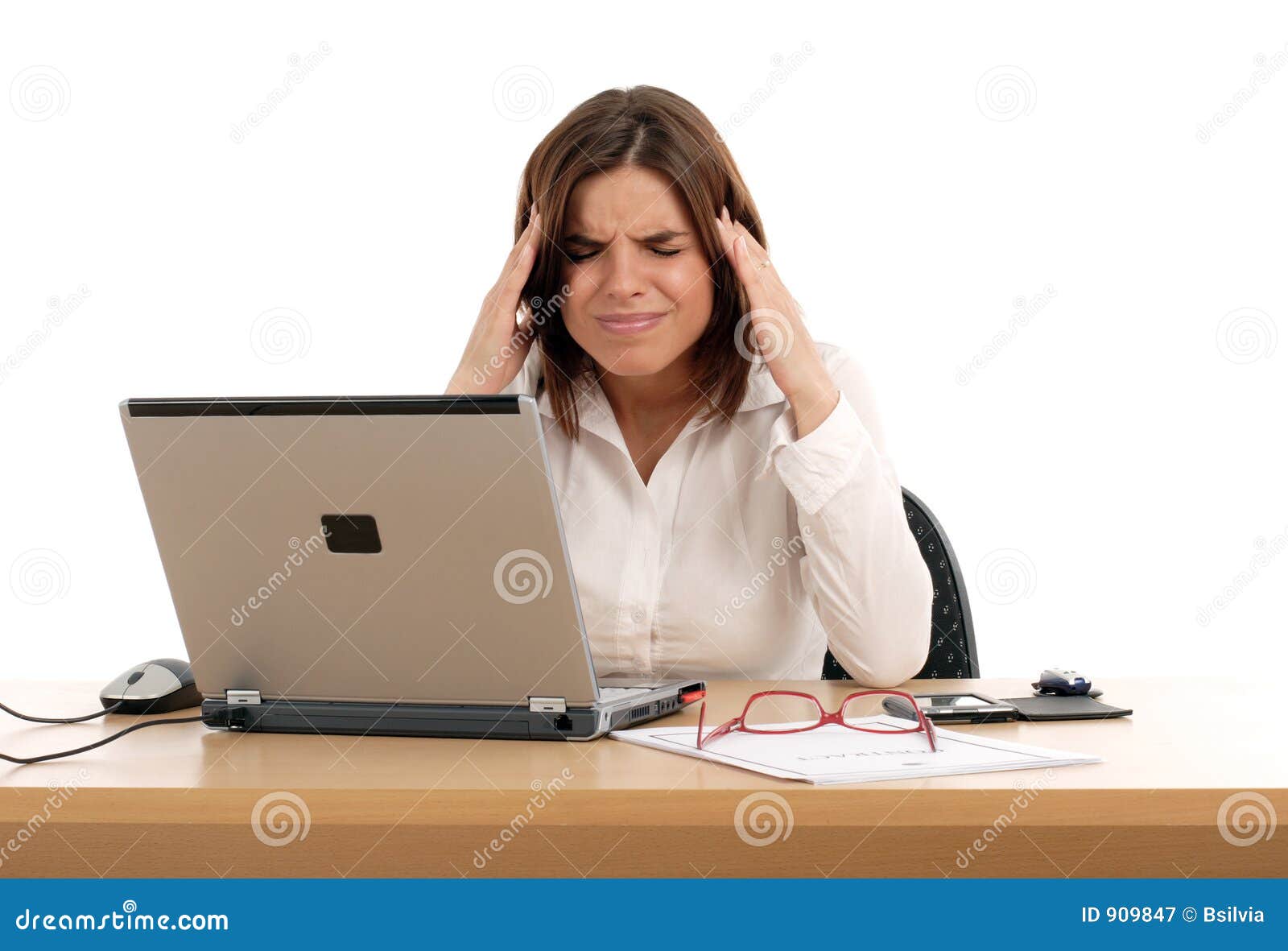 Stressed stock image. Image of notebook, office, nervous - 909847