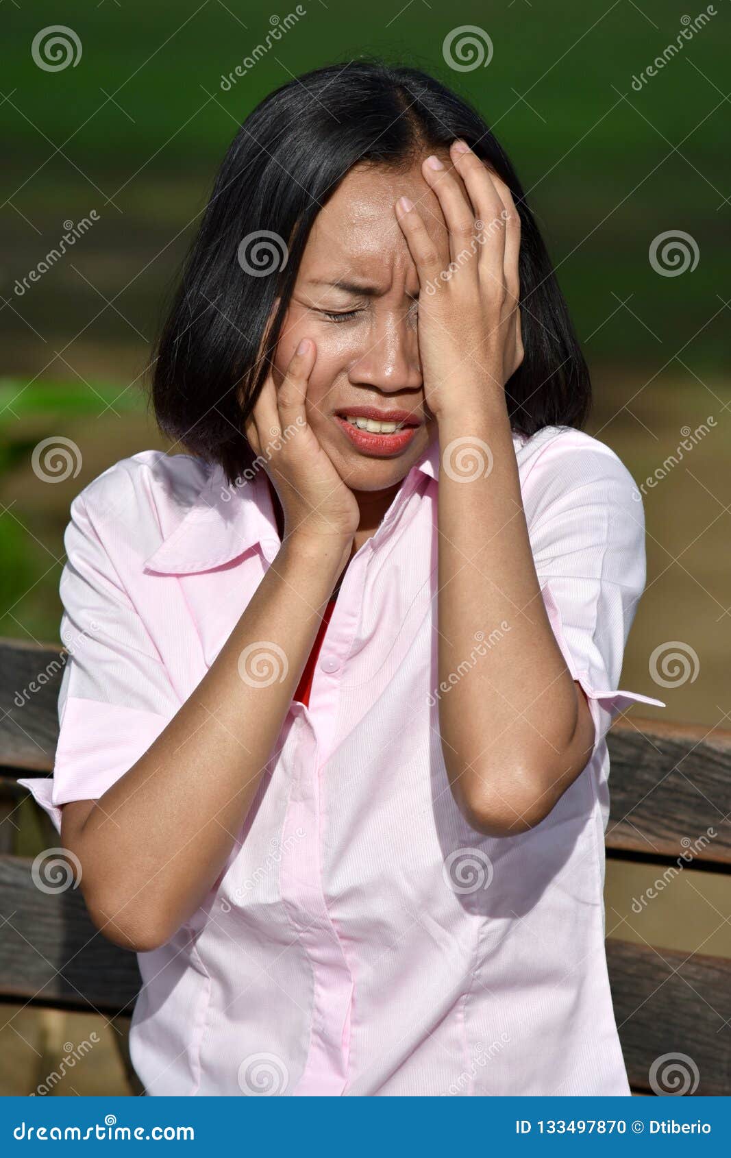 Stressed Adult Female stock photo. Image of mature, worry - 133497870