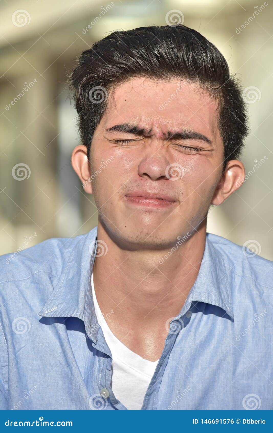 A Stressed Adult Male stock photo. Image of adult, stress - 146691576