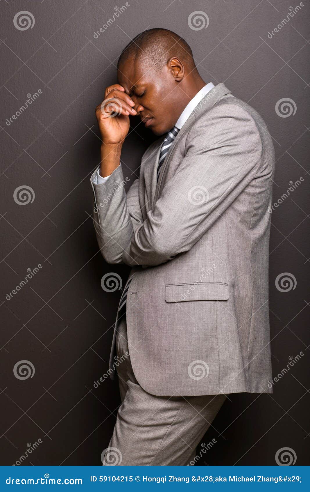 Stressed African American Man Stock Image - Image of entrepreneur ...